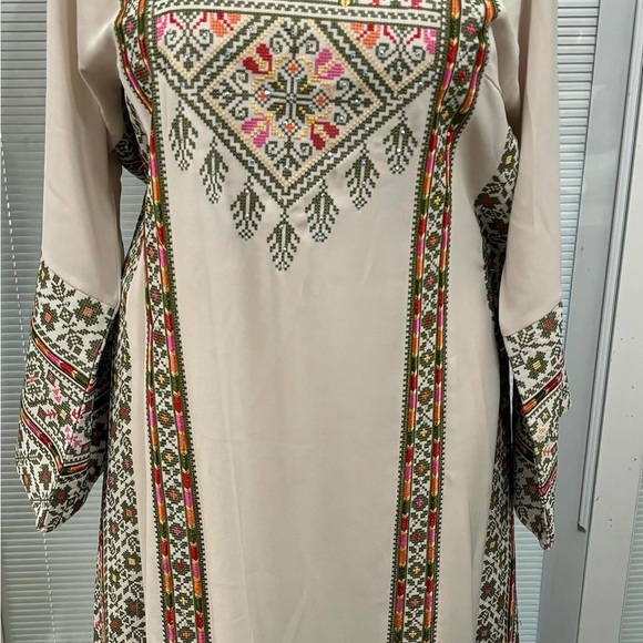 Dresses | Beautiful Palestinian Thoub With Green Stitches | Poshmark